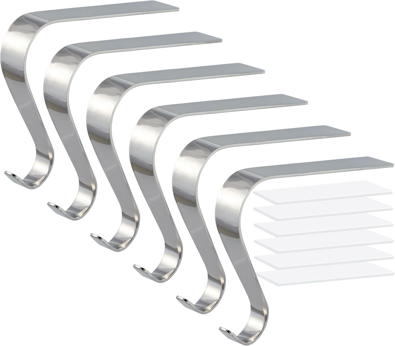 Amazon.com: HMASYO Christmas Stocking Holders for Mantel Set of 6 ...