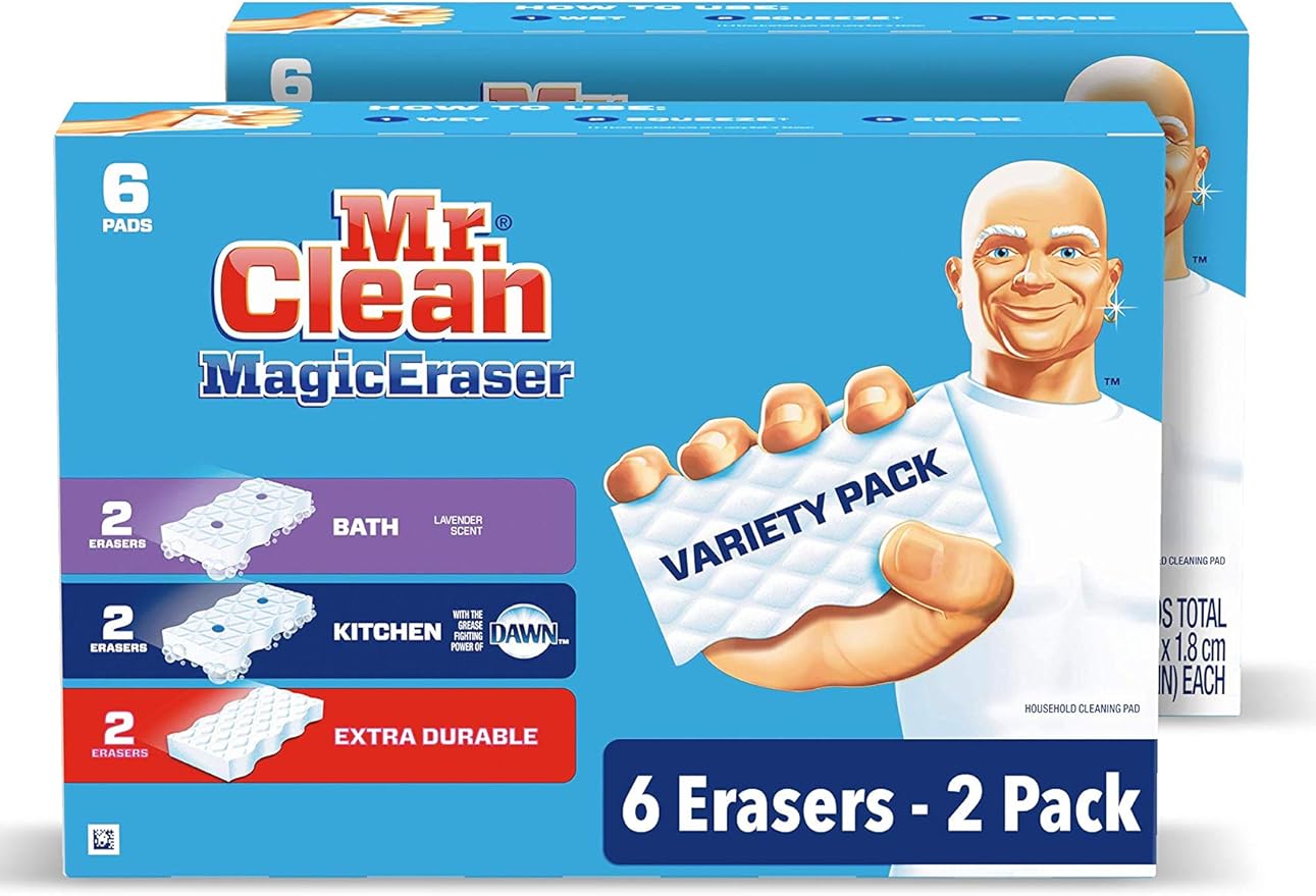 Amazon.com: Mr. Clean Magic Eraser Variety Pack (with Bath, Kitchen ...