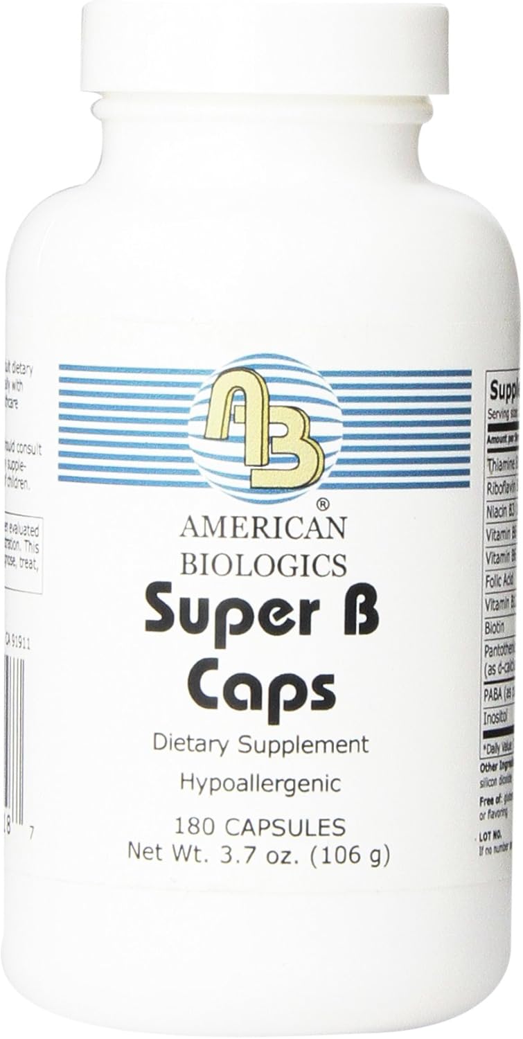 Amazon.com: American Biologics Super B Capsules, 180 Count : Health ...