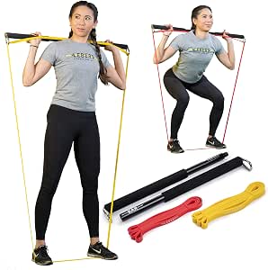 Lebert Fitness Resistance Bar and Band Bundle | Professional Gym ...