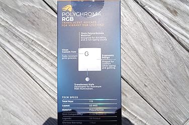 Amazon.com: Glorious Polychroma Keycaps: Clear for RGB Shine Through ...