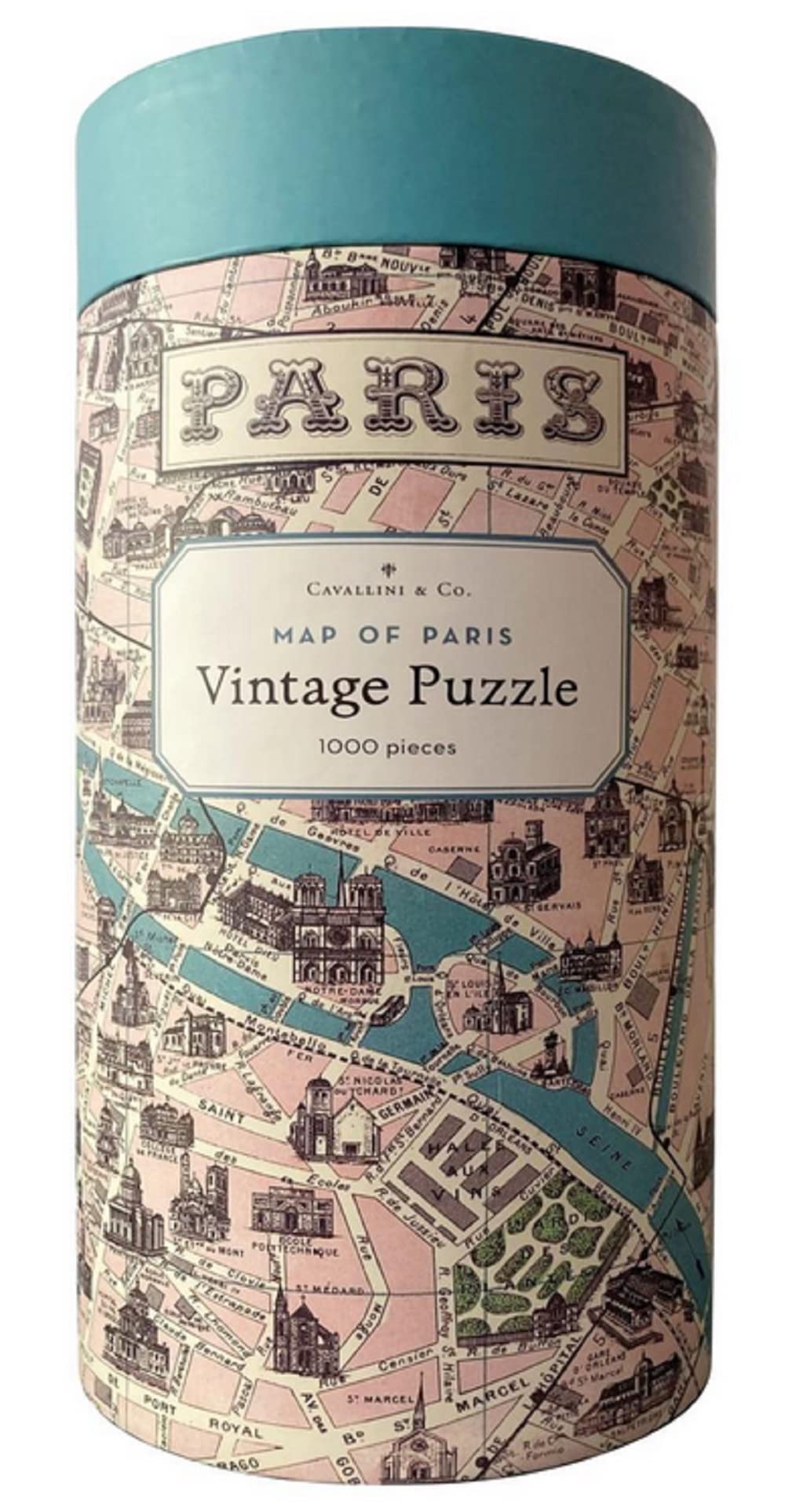 Amazon.com: Cavallini Puzzles - Paris Map 1,000 Piece Puzzle : Toys & Games