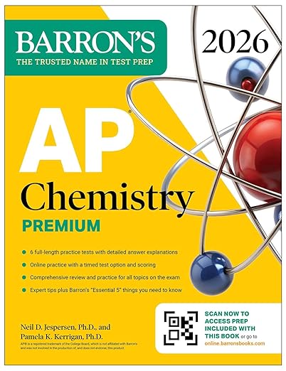 Amazon.com: AP Chemistry Premium, 2026: Prep Book with 6 Practice Tests ...
