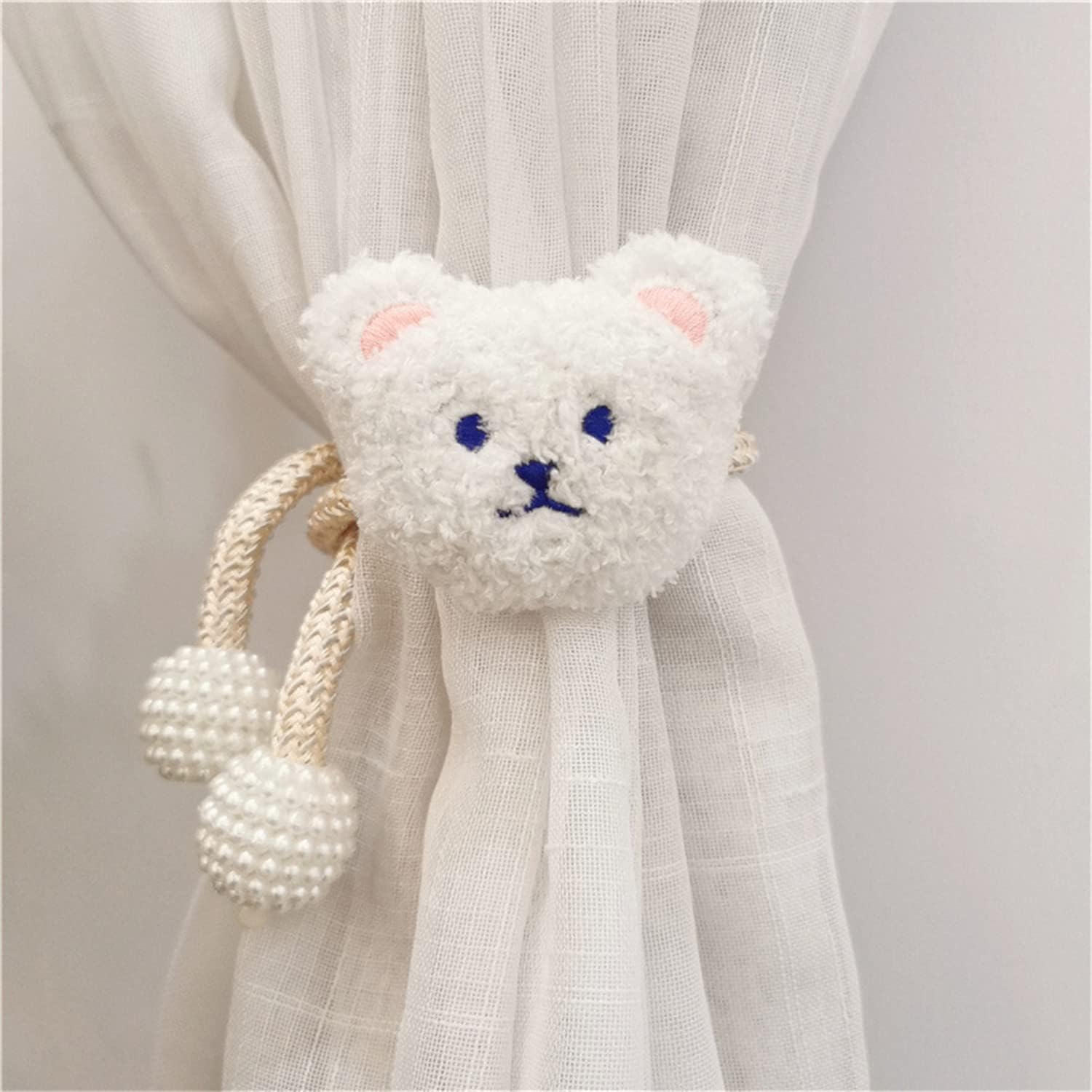 Amazon.com: AOZUO 4Pcs Bear Curtain Ties, Cute Cartoon Bear Curtain ...