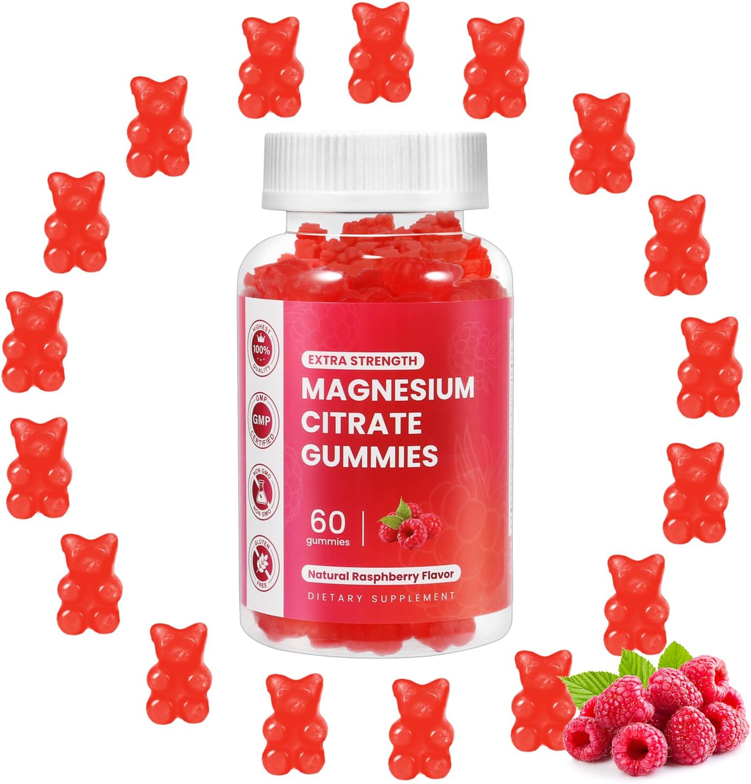Amazon.com: Magnesium Glycinate Gummies for Adults & Kids - 410mg ...