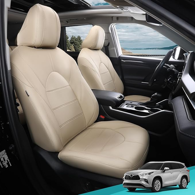 Amazon.com: FEINEPRO Car Seat Covers Customized for Toyota Highlander ...