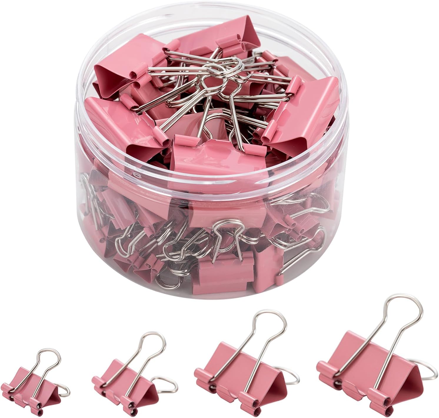Amazon.com : PLUMEQUICK Binder Clip Paper Clamps, Assorted Sizes (Mini ...