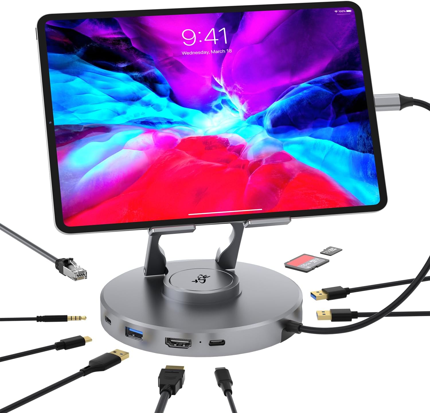 Amazon.com: YCE 10 in 1 Docking Station for iPad Pro Steam Deck,ROG ...