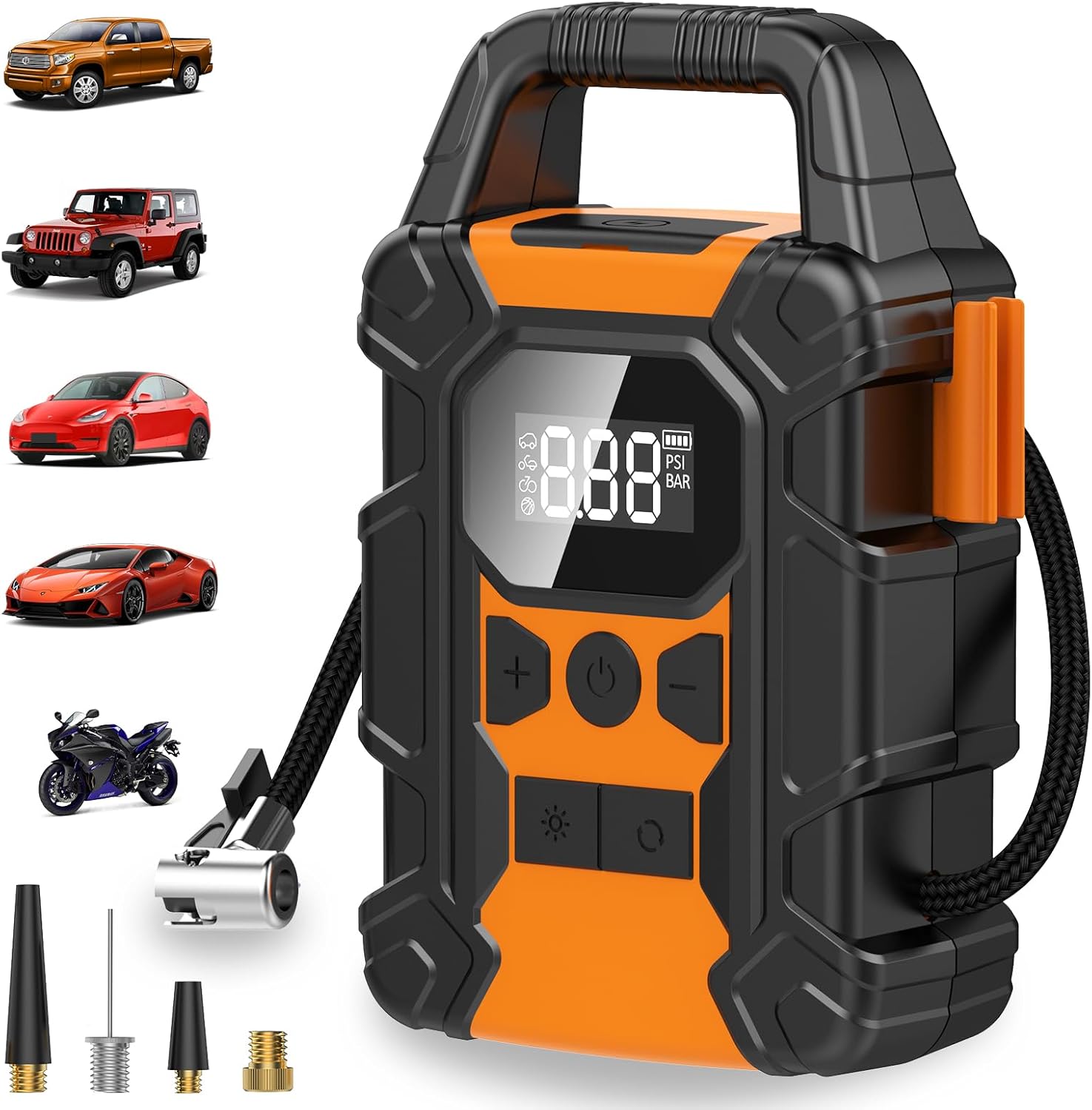 Amazon.com: Migtory Tire Inflator Portable Air Compressor,150 PSI Heavy ...