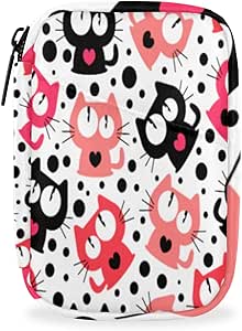 Amazon.com: Pink and Black Cats Pill Case Weekly Medicine Organizer ...