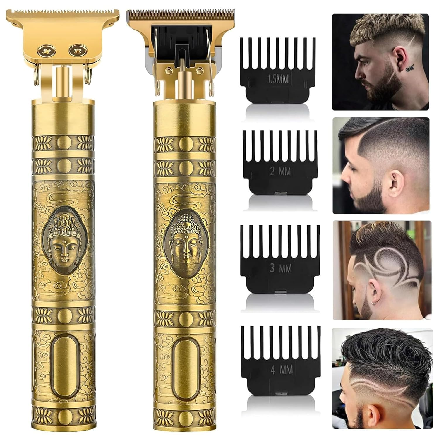 Zadinga Buddha Style Beard Trimmer For Men, Professional Hair Clipper ...