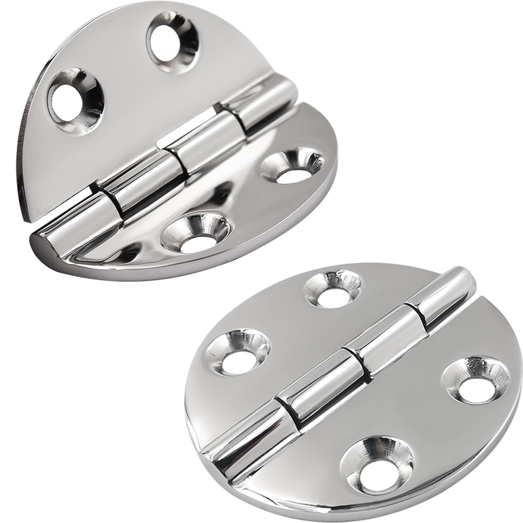 Snapklik.com : YANYUCB Round Boat Hatch Casting Hinge 316 Stainless ...