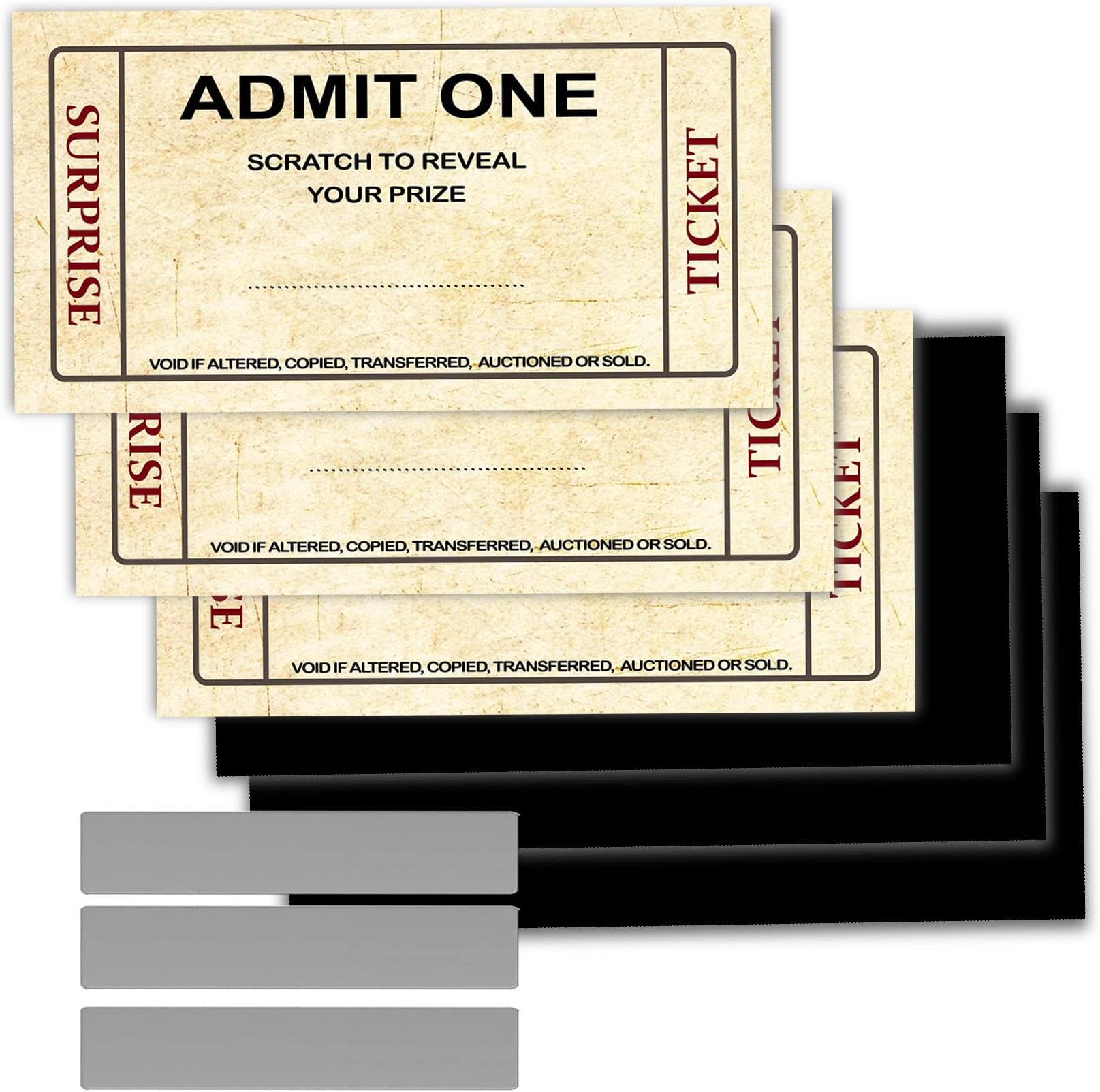 Amazon.com : CJ&M The Golden Ticket | Scratch & reveal surprise ticket ...