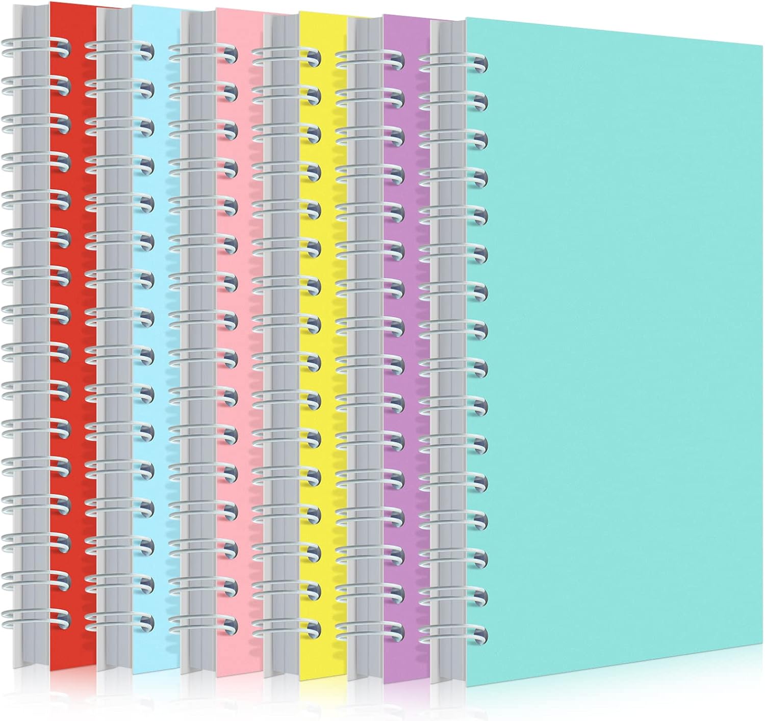 Amazon.com : Spiral Notebook 6 Pcs Notebook Wide Ruled Notebooks Spiral ...