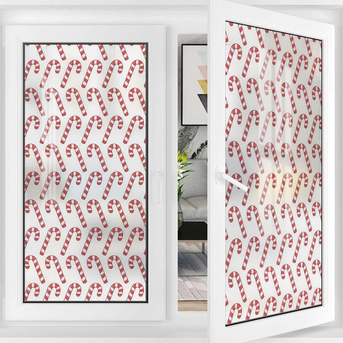 Amazon.com: Vermilion White Privacy Window Film Frosted Heat Control UV ...