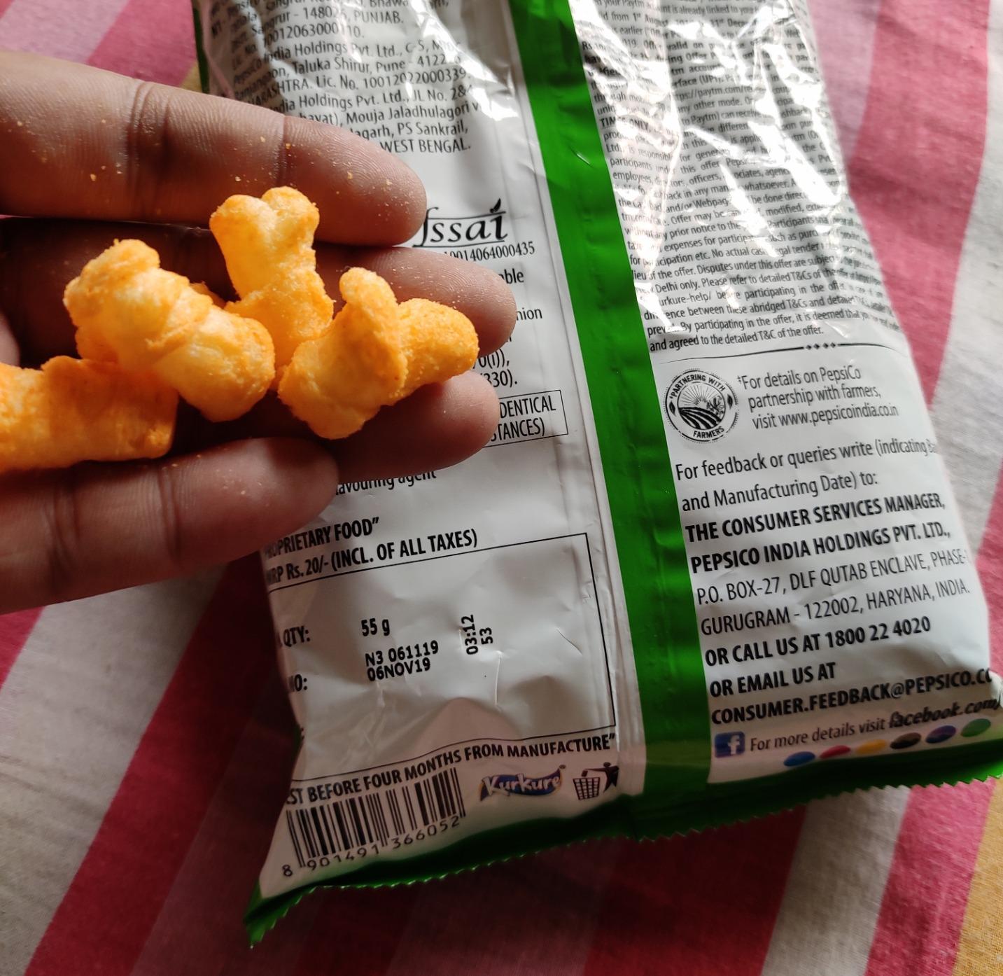 Kurkure Puffcorn, Yummy Cheese, 55g : Amazon.in: Grocery & Gourmet Foods