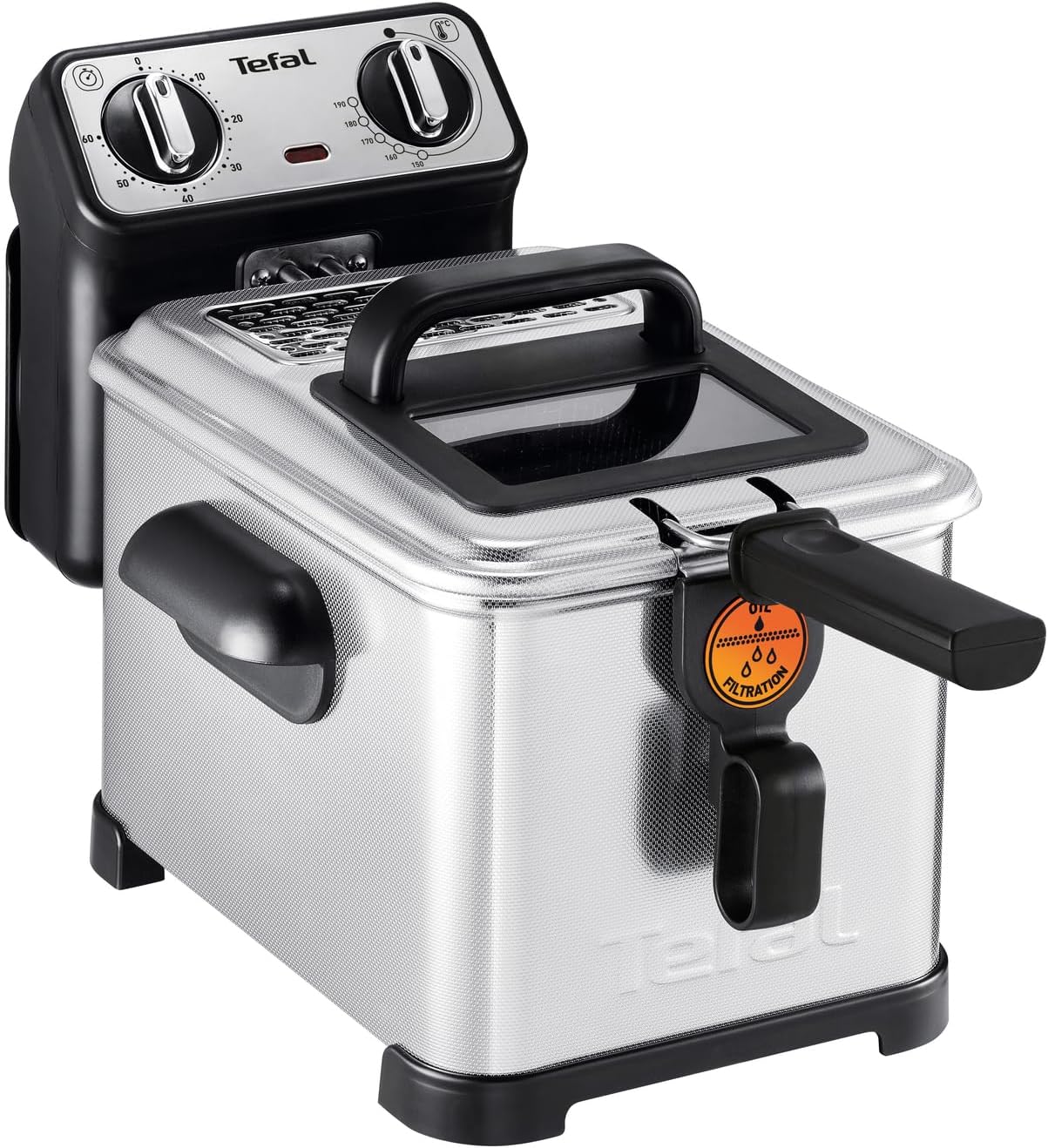 Tefal FR7016 Oleoclean Compact Elektrische Fritteuse | 2 L Öl-Kapazität ...