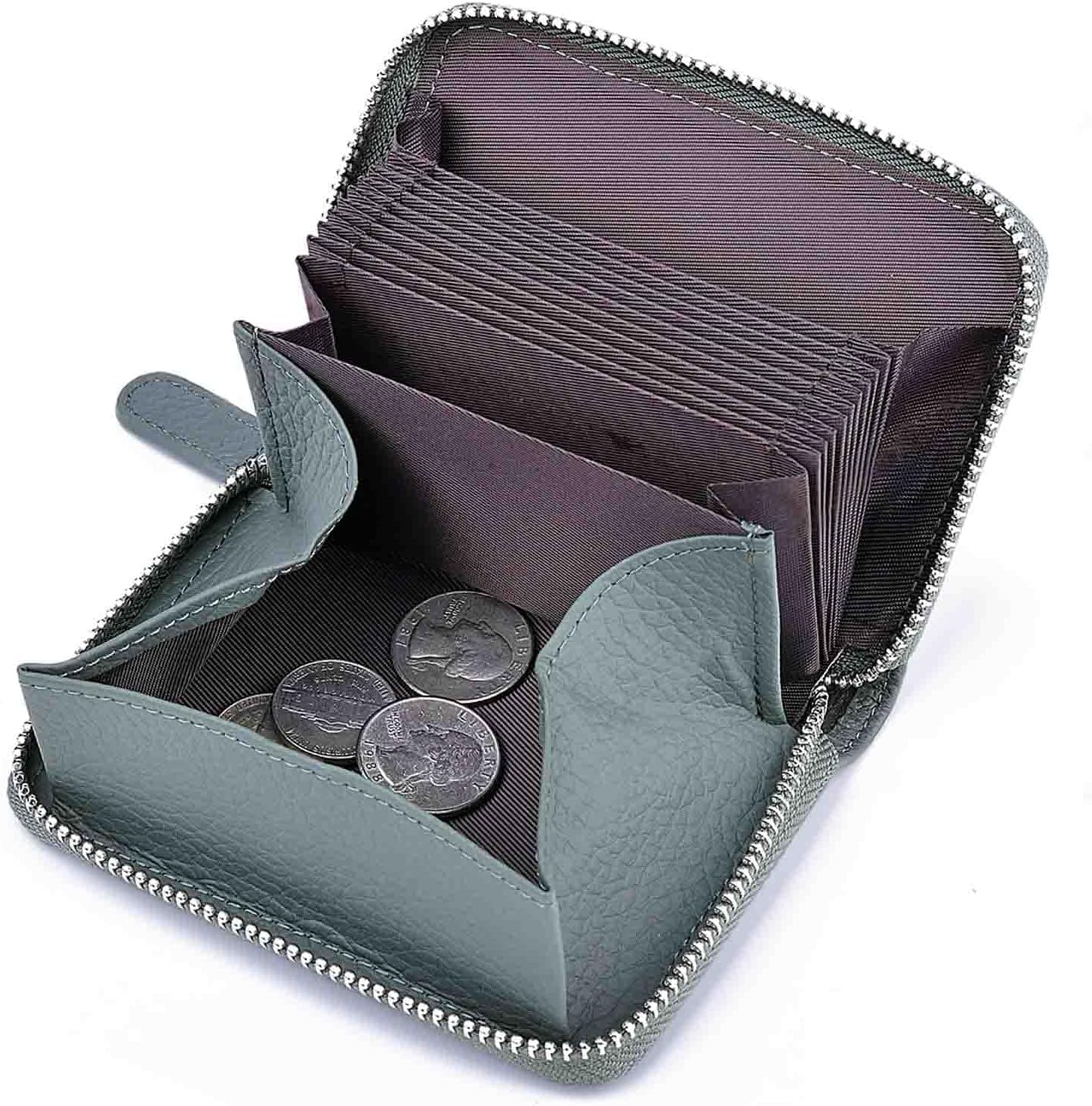 Amazon.com: SLUKULU Women's RFID Blocking Credit Card Wallet ...