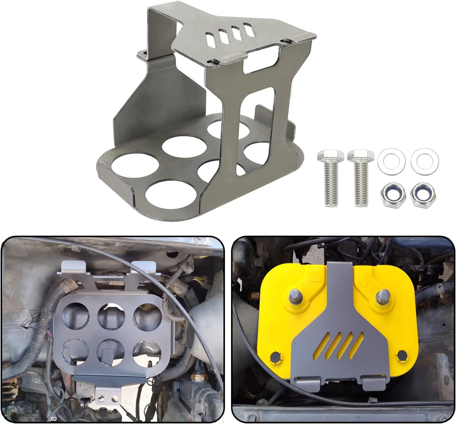 Amazon.com: 75/35 Billet Optima Battery Hold Down Tray Bracket : Automotive