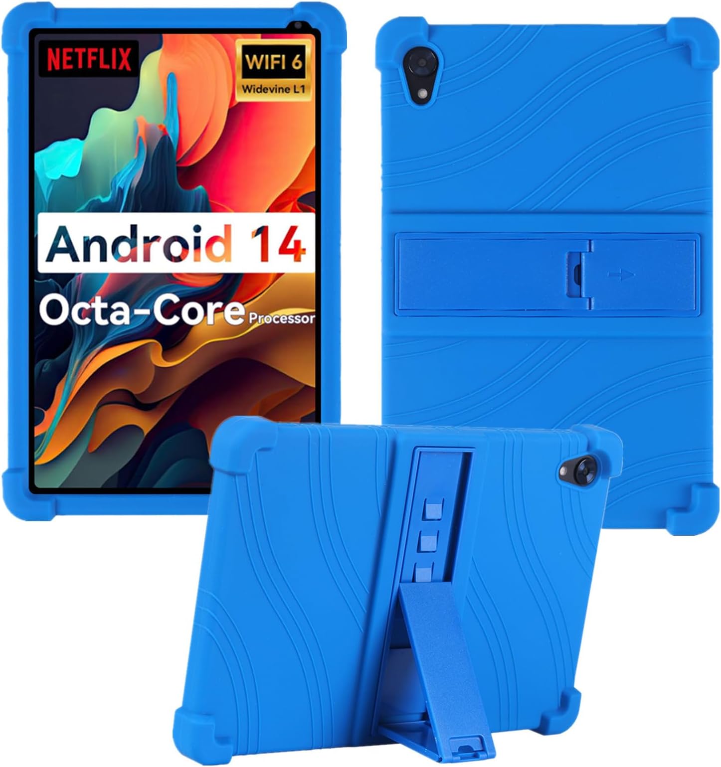 Amazon.com: Kwamaz for 10.1 inch Android Tablet Case, Soft Silicone ...