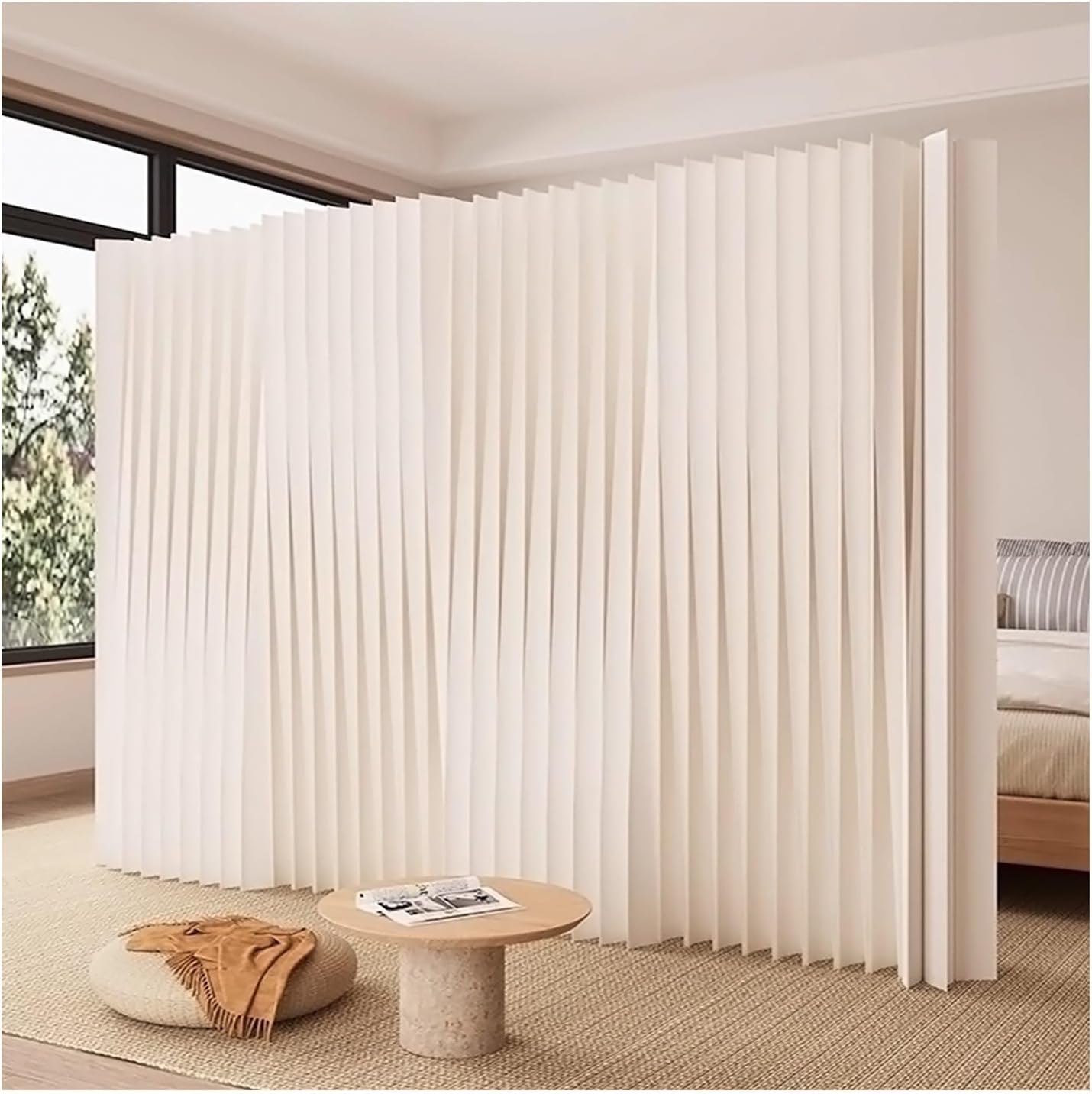 Room Divider Retractable Room Divider Paper Panels Folding Privacy ...