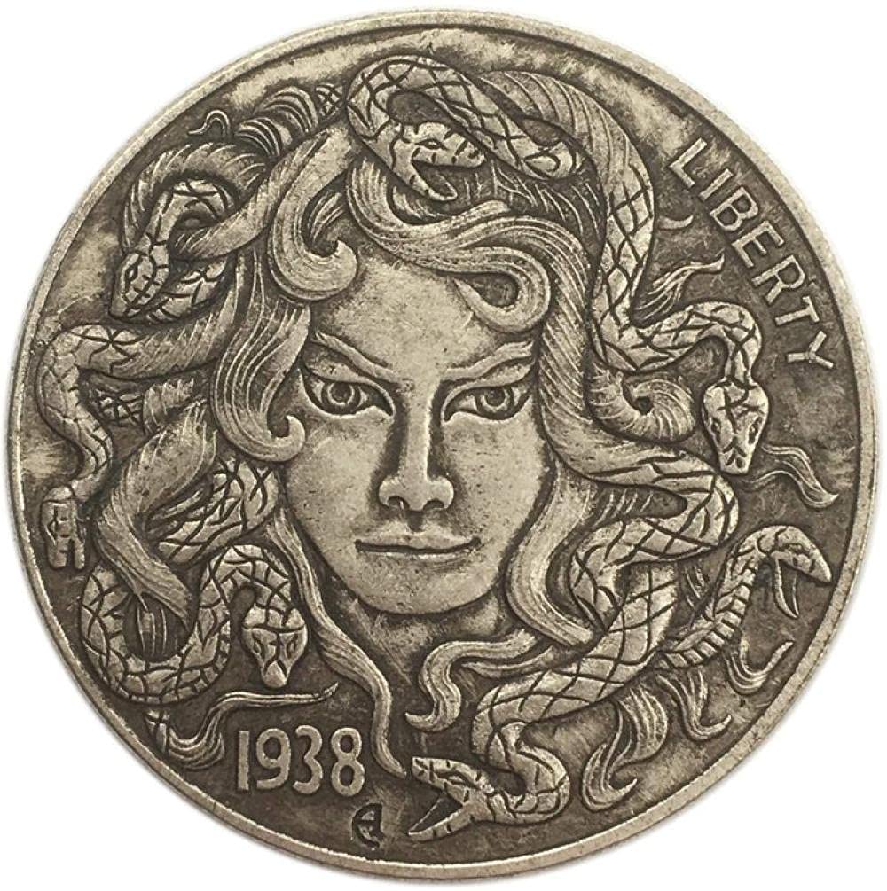 Nemesis Medusa Commemorative Coin Snake Hair Succubus Medusa Coin ...