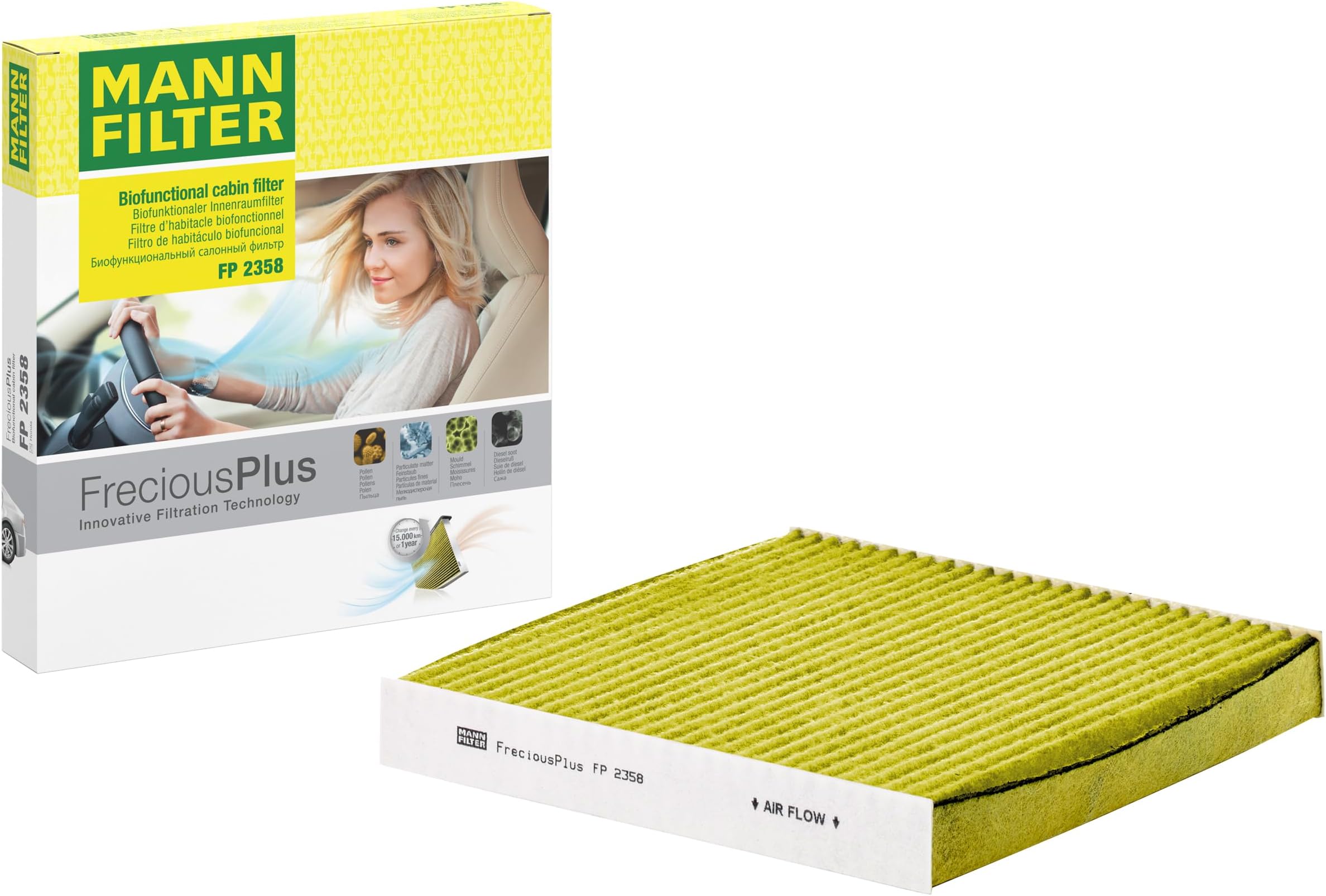 MANN-FILTER FP 26 009 Cabin Air Filter - CARS + TRANSPORTERS : Amazon ...