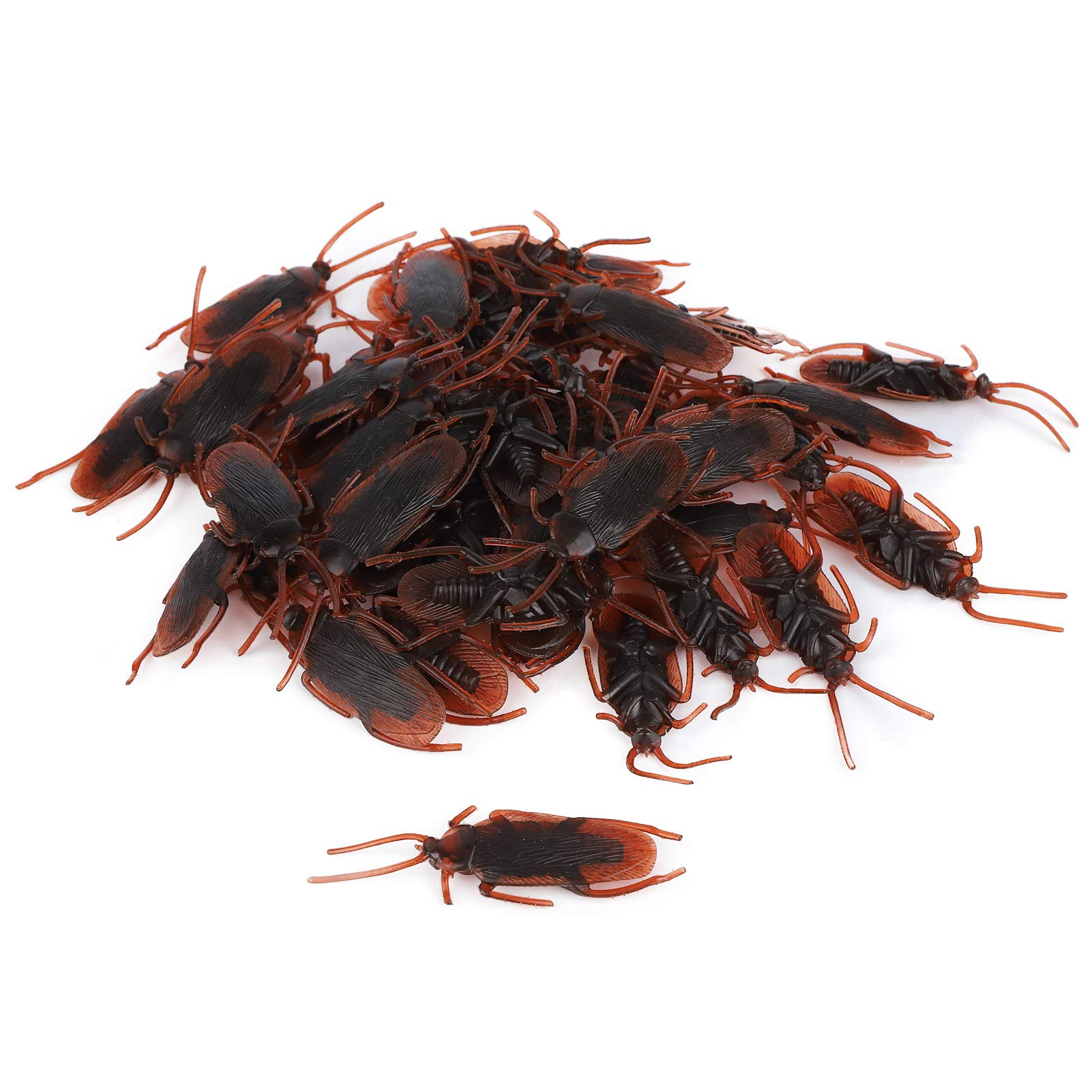 Buy Fake Cockroach Toy, 2 Bag Non‑toxic Plastic Fake Cockroach Gifts ...