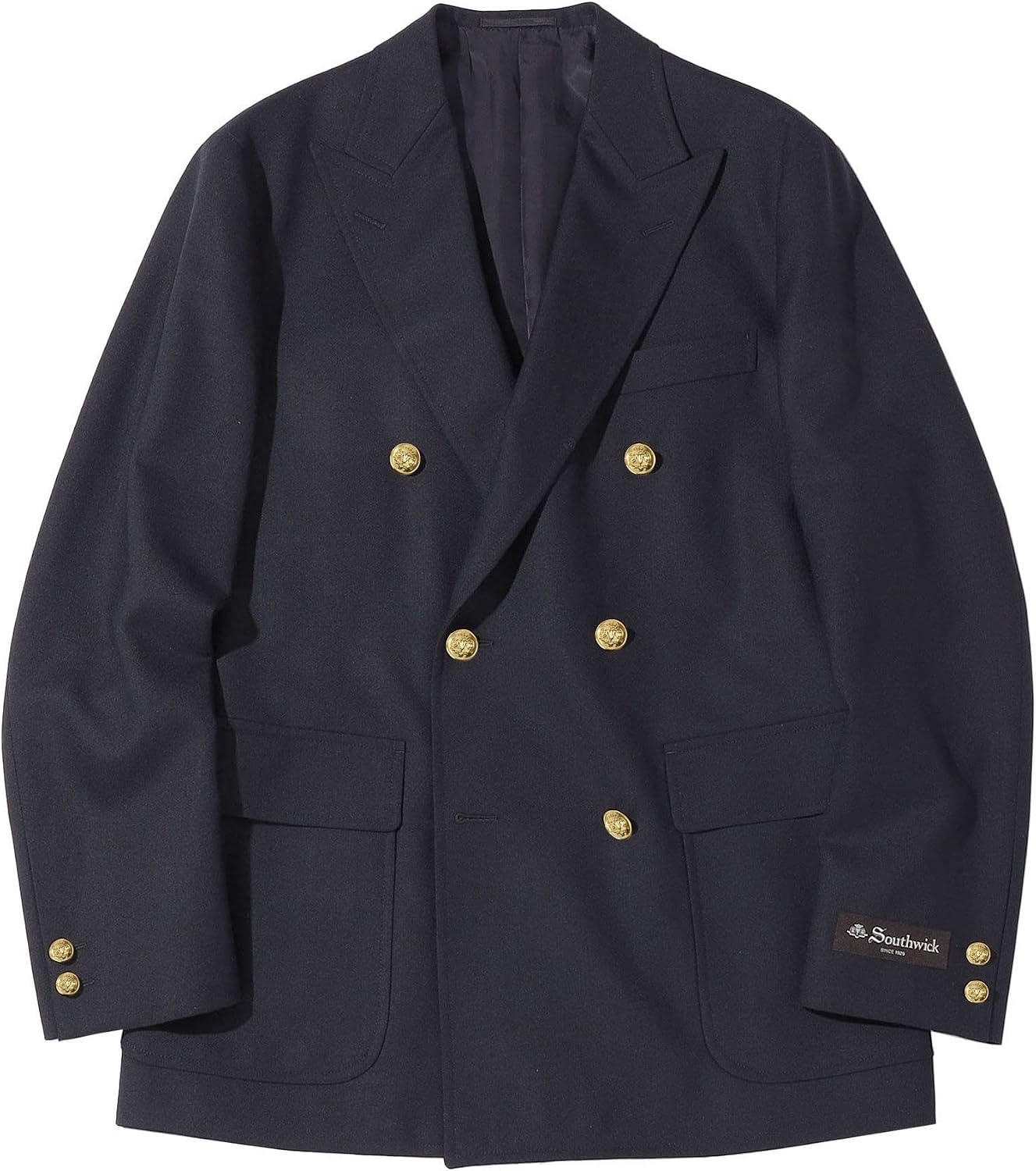 Amazon | [シップス] サウスウィック Southwick Gate Label ウール ネイビー ダブルブレザー メンズ ...