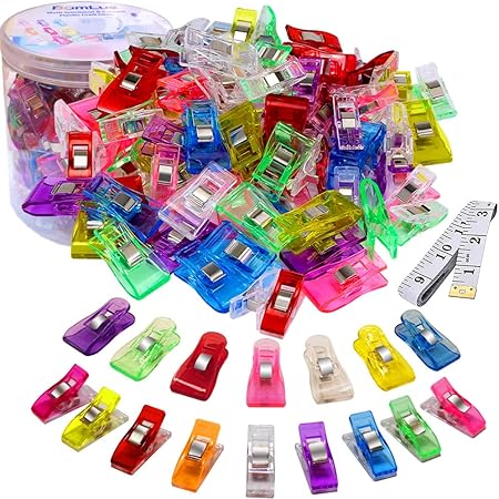 Amazon.com: 100 Pack Multipurpose Sewing Clips for Quilting and Crafts ...