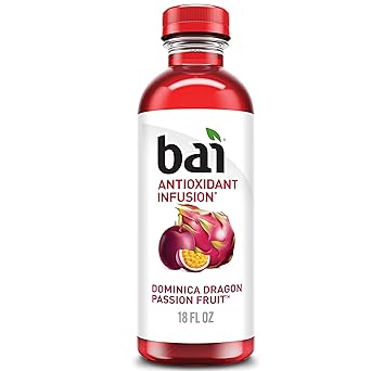 Amazon.com: Bai Boost Dragon Passionfruit, Antioxidant Infused Beverage ...
