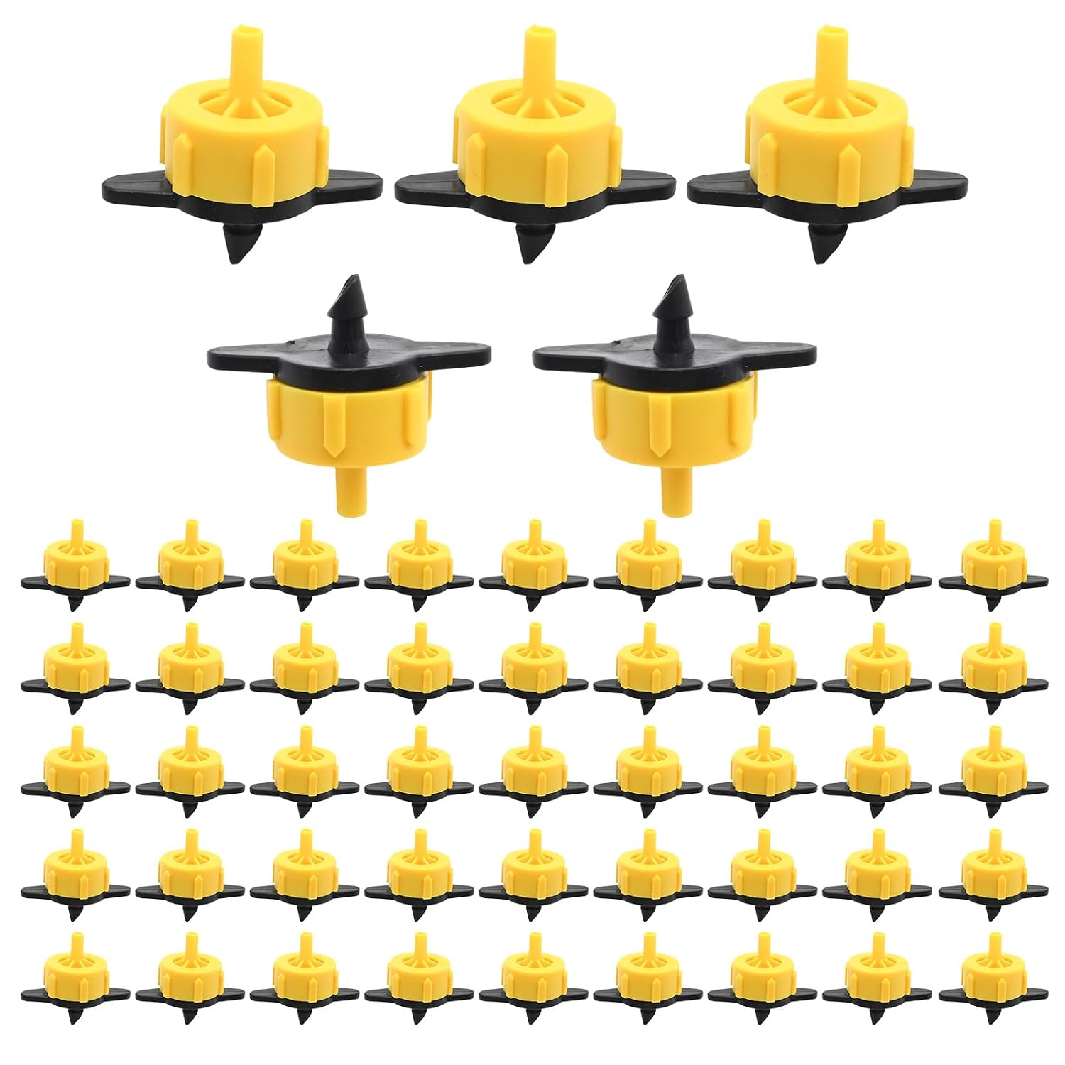 Amazon.com : laffoonparts 50 Pack 1/2 GPH Irrigation Drippers & Drip ...