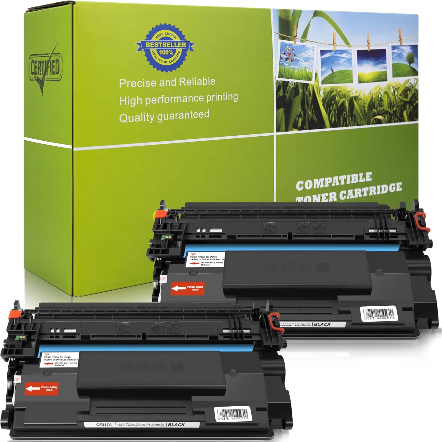 87A CF287A Toner Cartridge Compatible Replacement for HP 87A 287A 87X ...