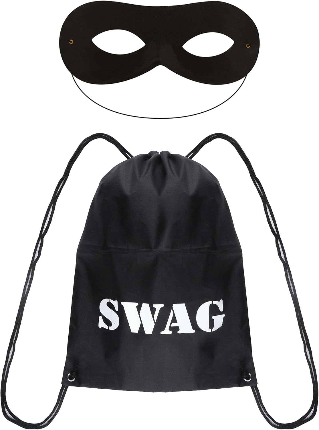 Bella Dox® Burglar Costume Kit - Swag Bag & Domino Mask Set for Adults ...