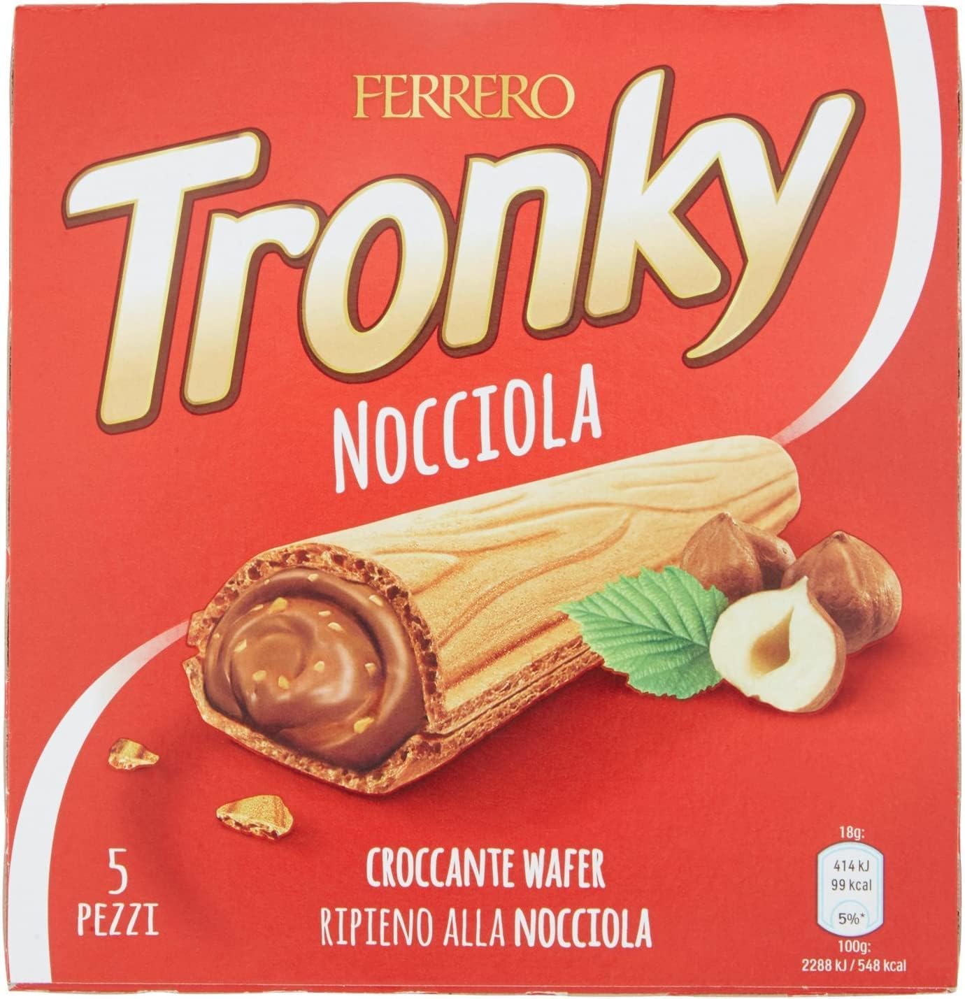 Hazelnut Tronky Snack 5pcs (pack of 2) : Amazon.co.uk: Grocery