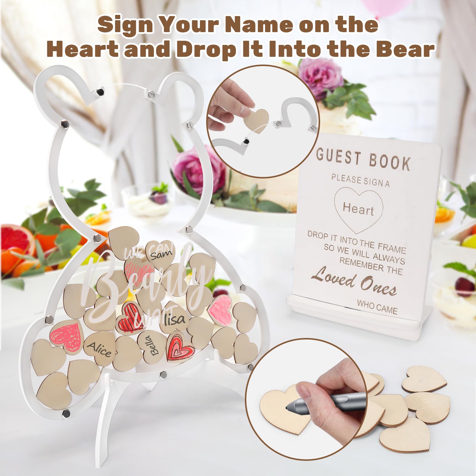 Snapklik.com : Baby Shower Guest Book Alternatives, We Can Bearly Wait ...