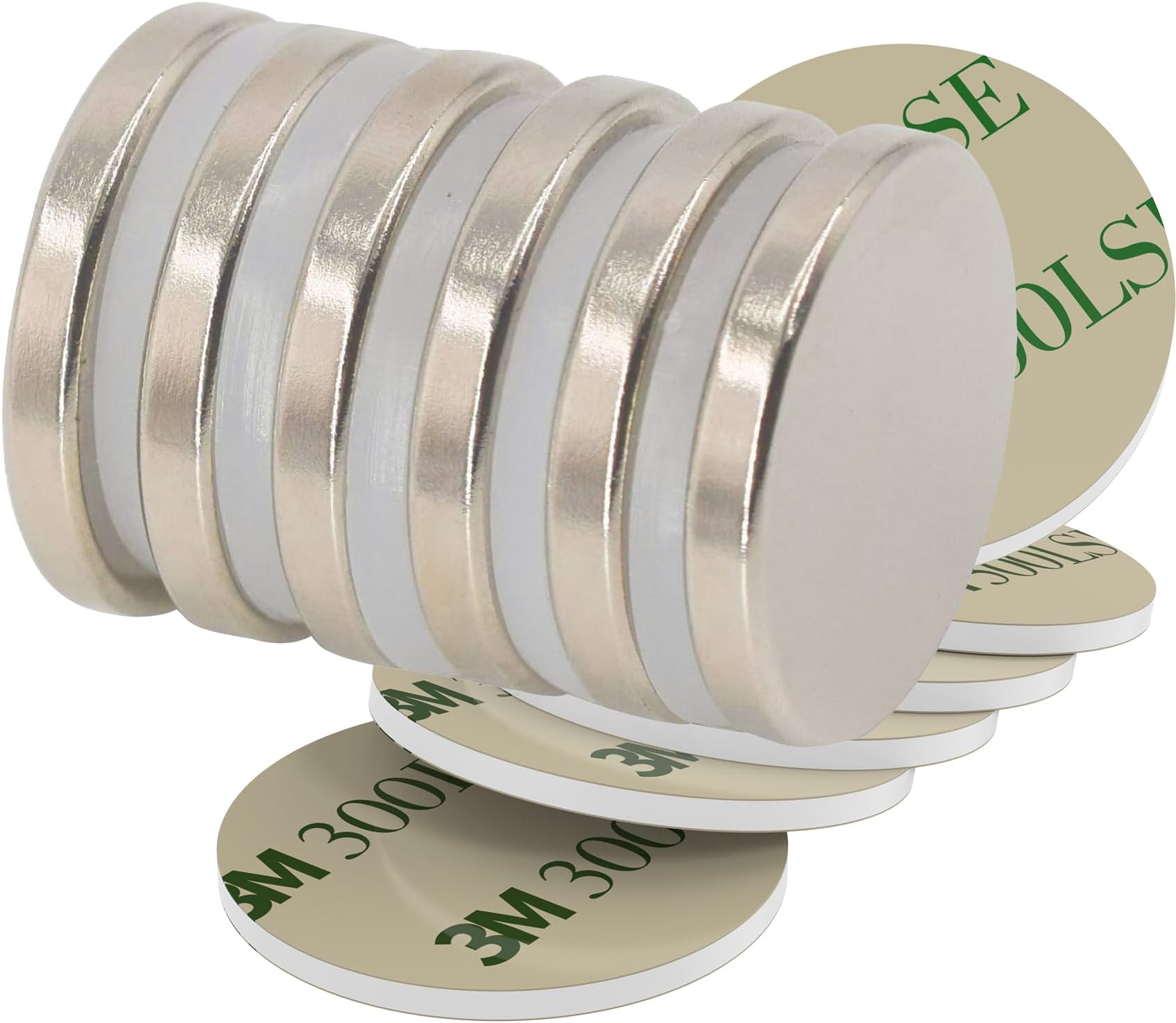 Magnetpro 6 pièces Aimants en néodyme 25 kg force 28 x 5 mm avec ...