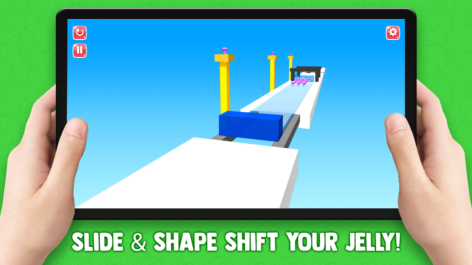 Jelly Shape Shifting Rush 3D Slide Puzzle: Colorful Jelly Run Race ...