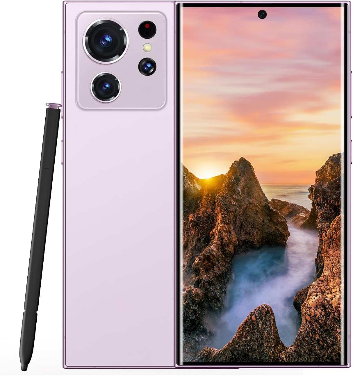 S24 Ultra Téléphone débloqué 8 Go + 256 Go Téléphone portable Android 7 ...