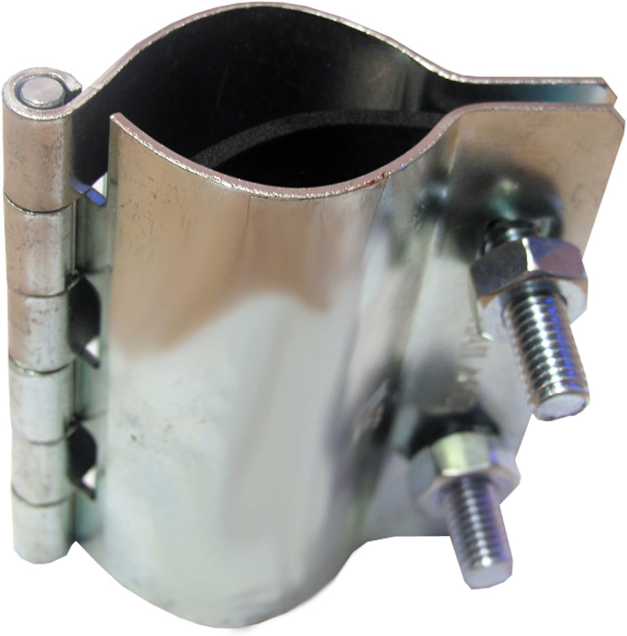 LASCO 13-1255 2 Bolt Metal Hinged Type Pipe Repair Clamp with Bolts, 1 ...