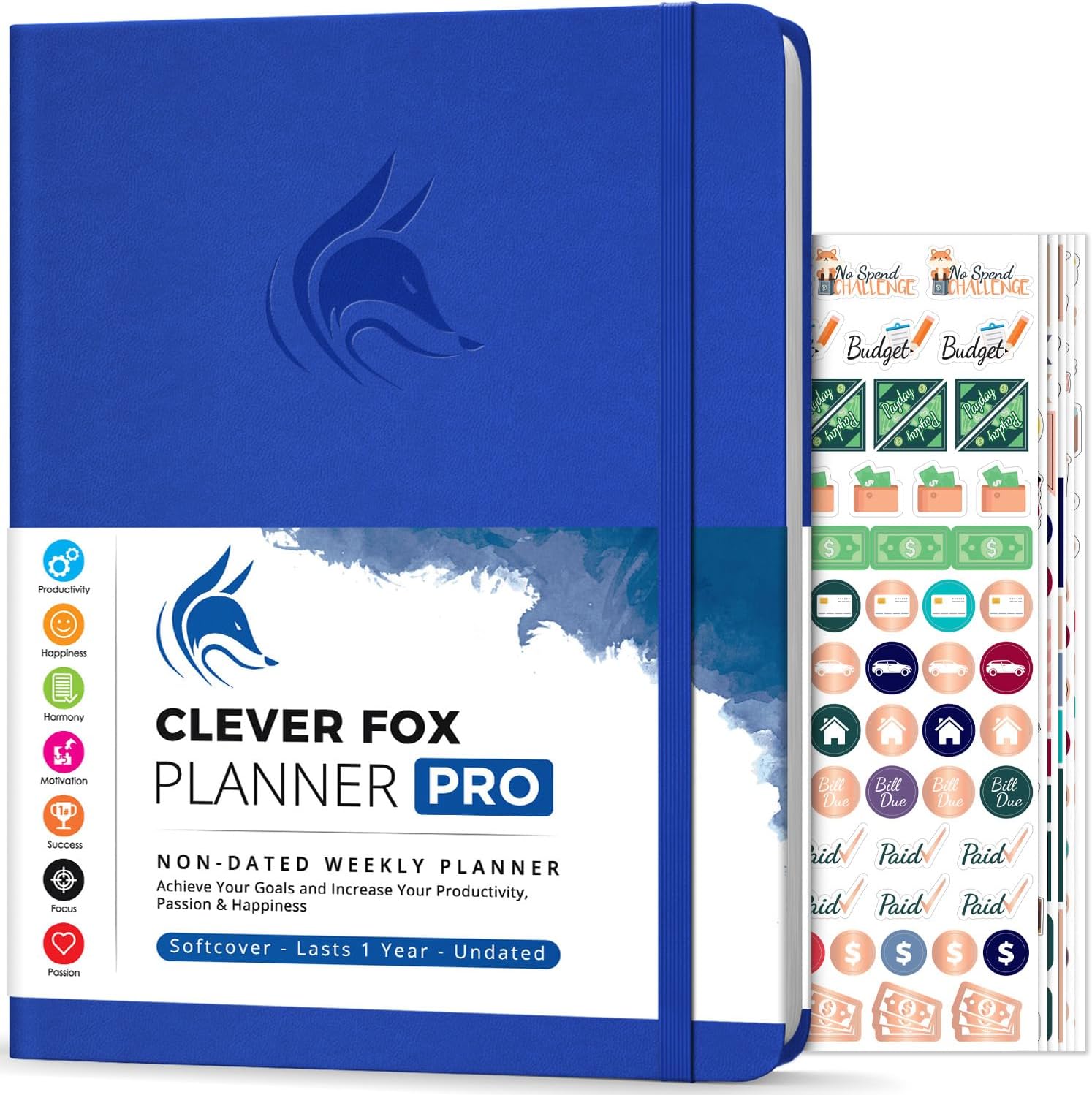 Clever Fox Planer PRO - Wöchentlicher & monatlicher Lebensplaner zur ...