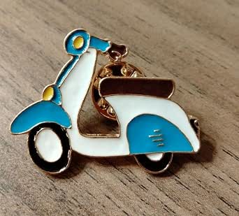 Amazon.co.jp: Scooter ② Pin Badge Bike Retro Antique Vehicle : Toys & Games