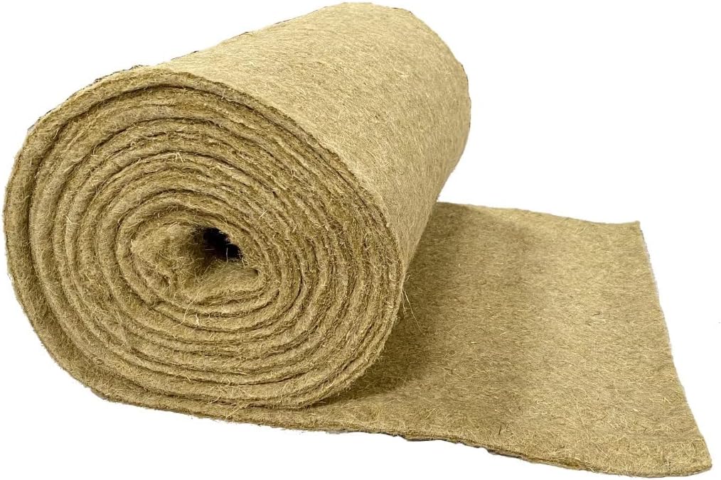 Rouleau de chanvre 0,8 x 15 m, épaisseur 10 mm (9,05 €/m²), isolation ...