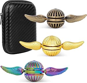 Amazon.com: DENKLUR 3 Pack Fidget Spinner Magic Orb Anxiety Toys, ADHD ...