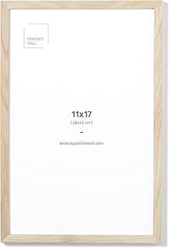 (11x17 in | 28x43 cm) Natural Solid Oak Wood Picture Frame Poster Frame ...