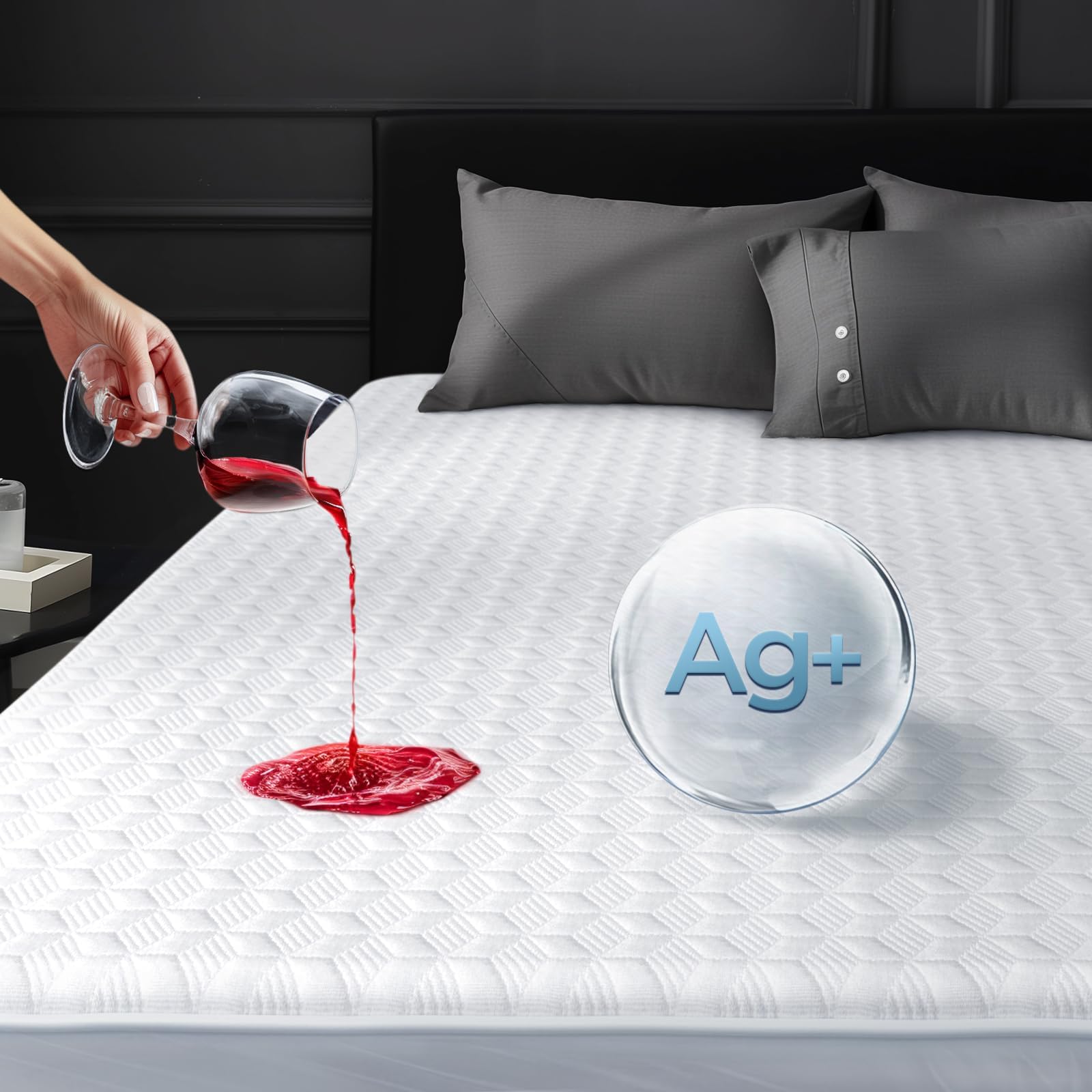 Amazon.com: OhGeni 100% Waterproof Mattress Protector, Twin Size, 6 ...