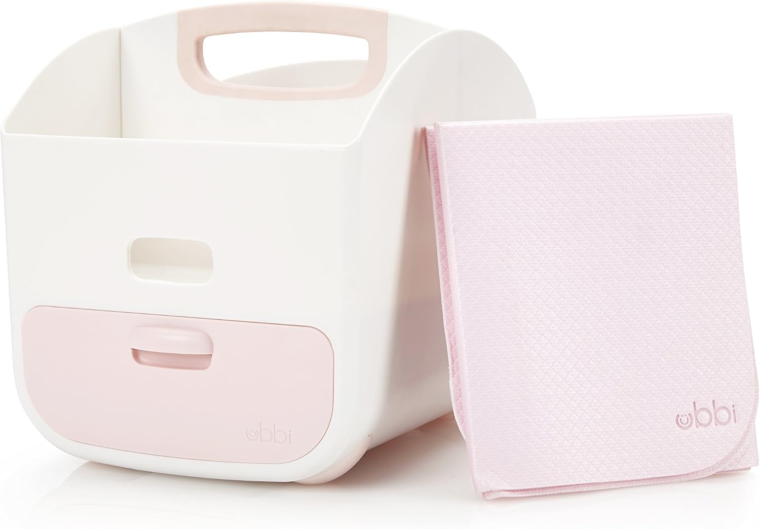 Ubbi Portable Nappy Changing Station + Nappy Storage Caddy Organizer ...