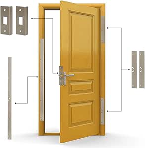 Door Armor MAX Single Door Security Kit, Door Reinforcement Set for ...
