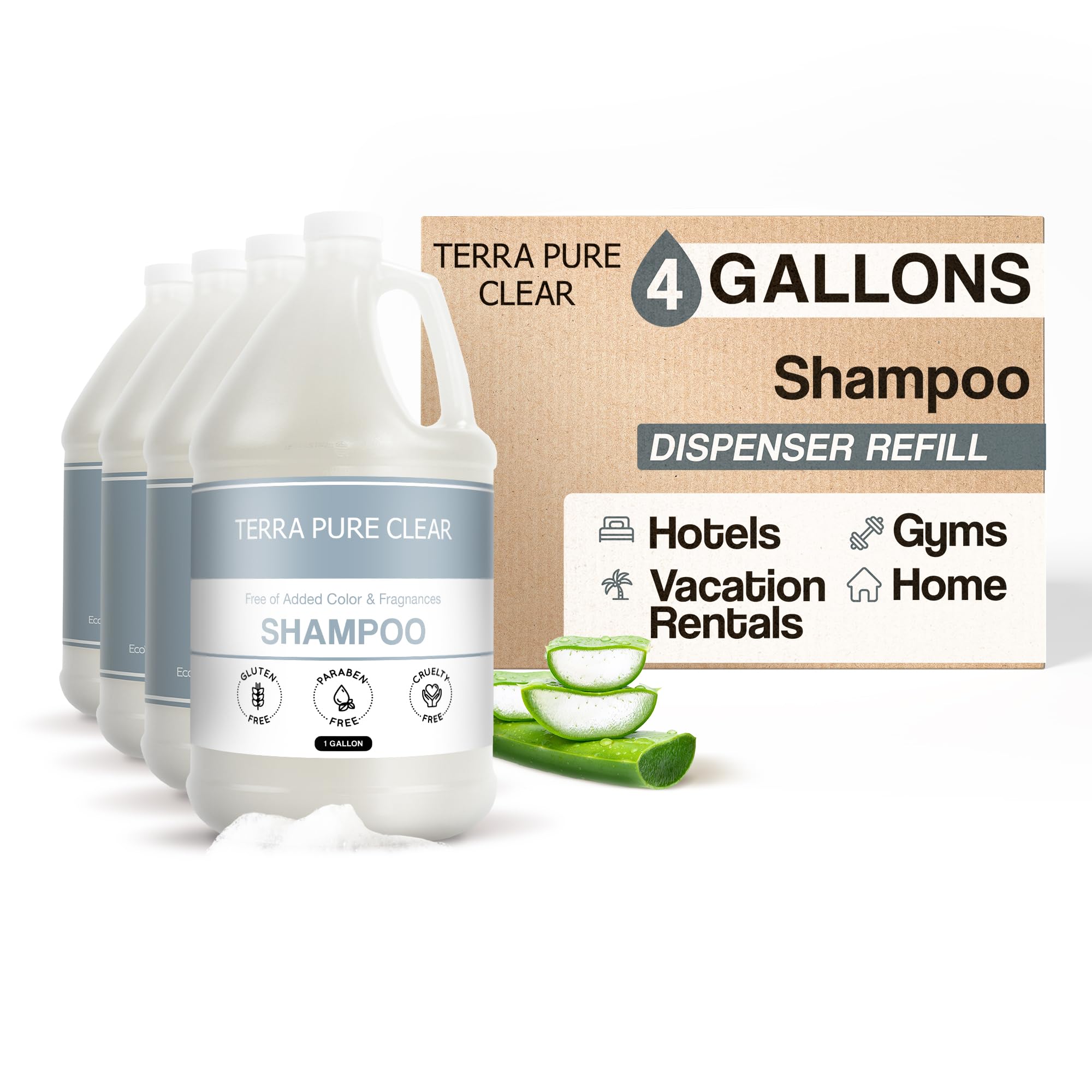 Amazon.com: Terra Pure 1-Shoppe Clear Color and Fragrance Free Gallon ...