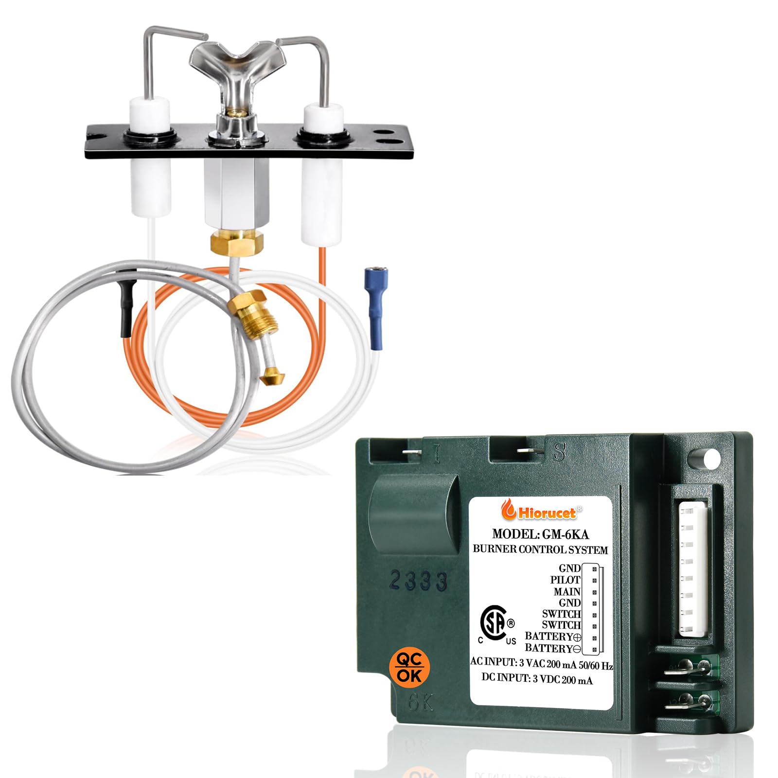 Amazon.com: Hiorucet IPI Pilot Assembly 2090-012 Natural Gas & GM-6KA ...